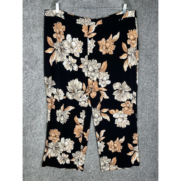 Susan Graver | Pants & Jumpsuits | Susan Graver Floral Printed Liquid ...